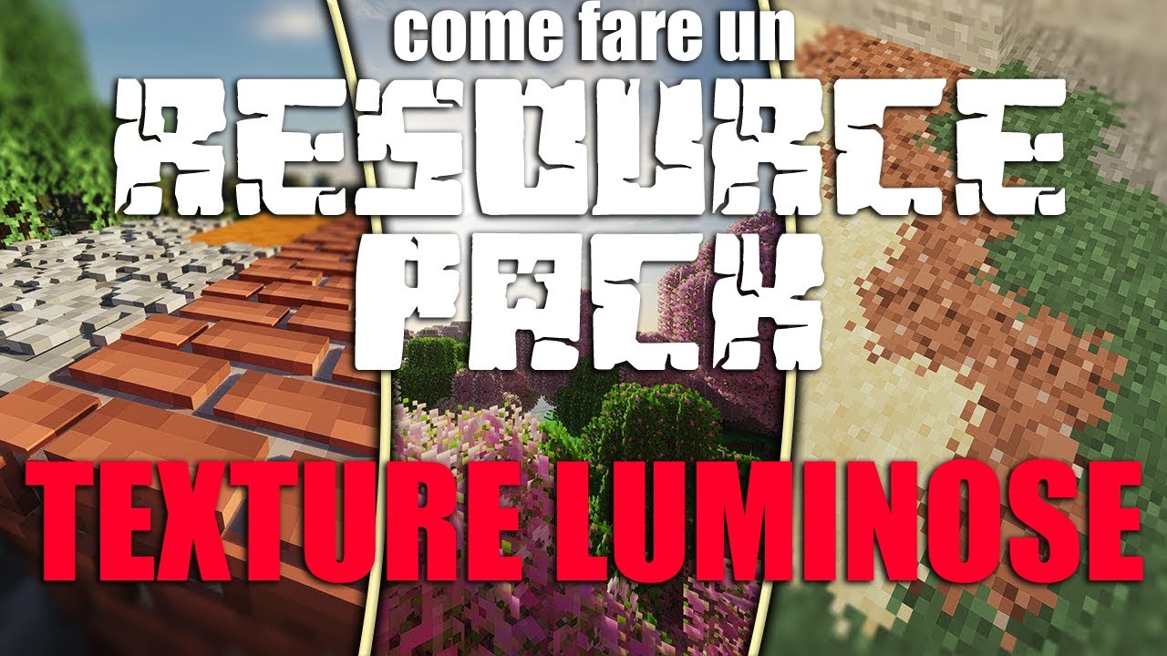 TEXTURE LUMINOSE - COME CREARE UN RESOURCE PACK #4 - Minecraft Tutorial ...