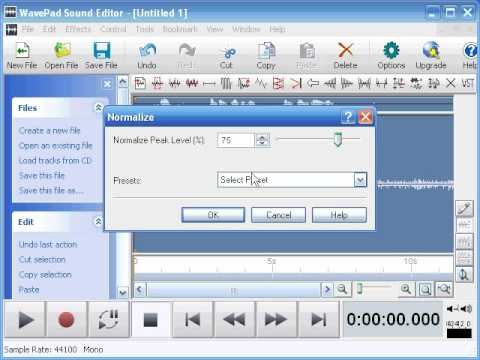 Noise Hum Removal in WavePad - YouTube