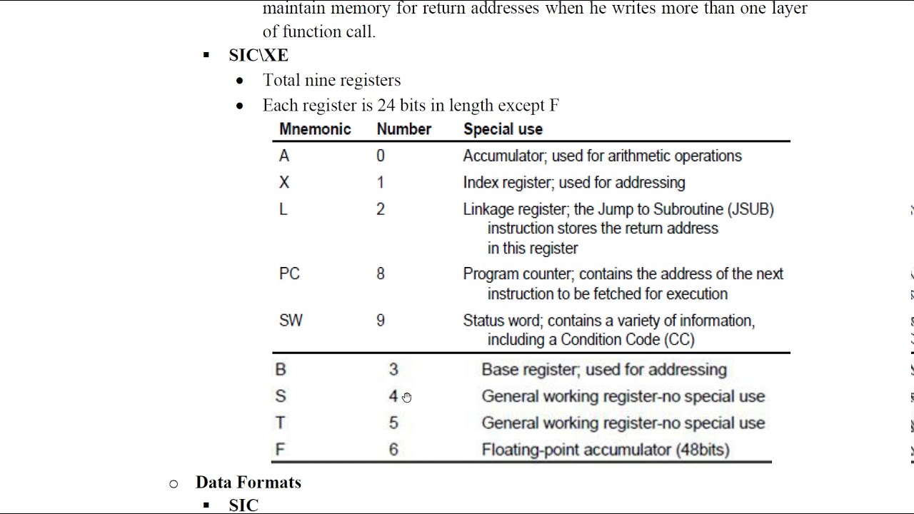 Module 1 - SIC & SIC/XE Architecture - YouTube