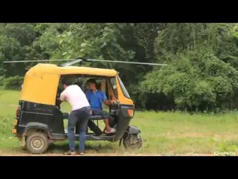 SHOCKING ..AUTO RICKSHAW FLYING LIKE HELICOPTER😂😂😂😂😂...COMEDY - YouTube