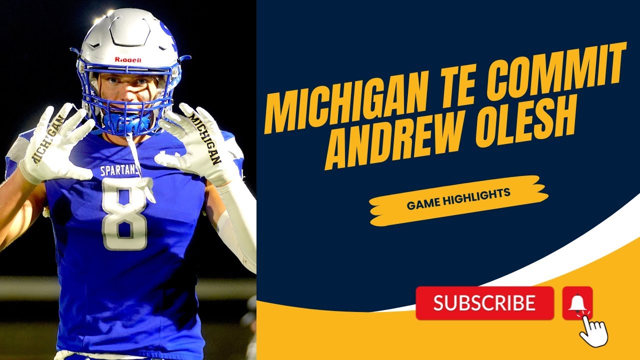 Michigan TE commit is ElITE!!! | Andrew Olesh | Wolverines | #GoBlue ...