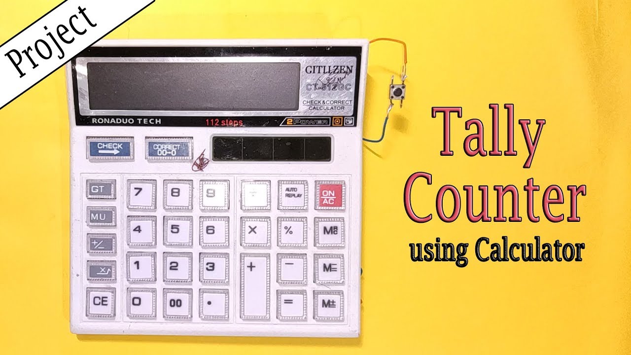 DIY Tally Counter Using Calculator YouTube DIY Tally Counter Using Calculator YouTube