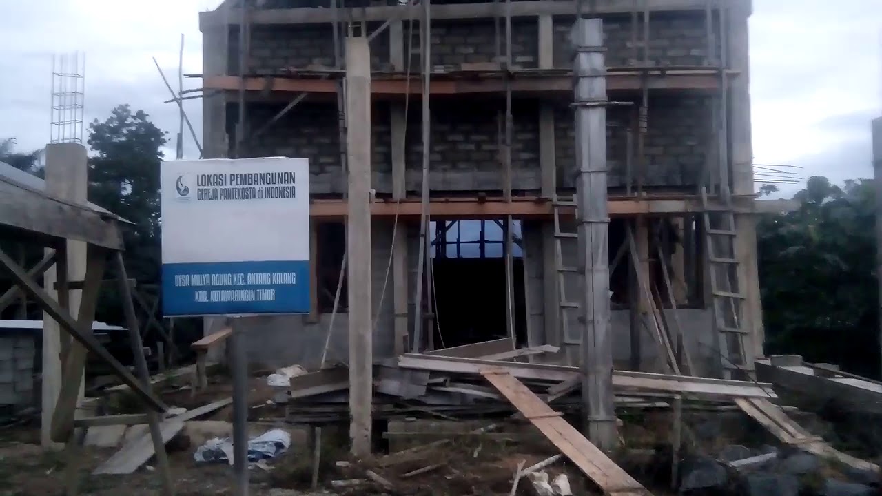 Pembangunan Gpdi Narwastu Desa Mulya Agung Youtube