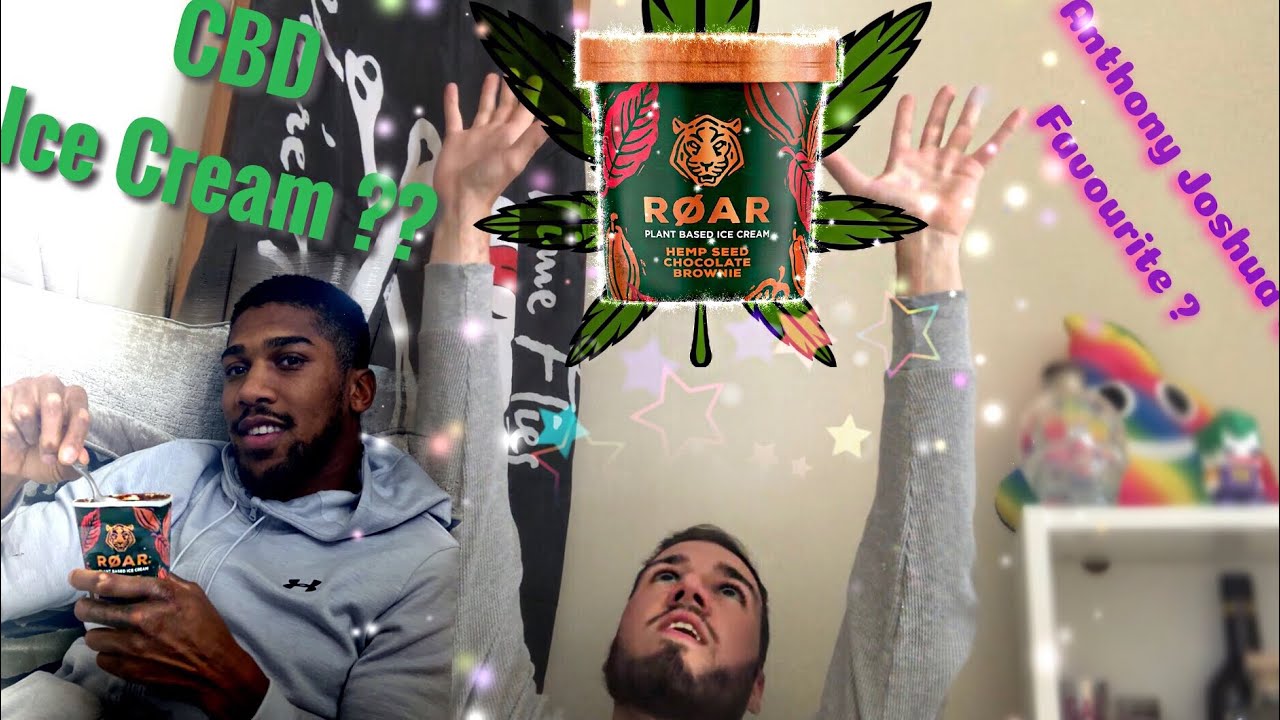 CBD ICE CREAM ? RøAR Hemp Seed Chocolate Brownie Vegan Ice cream Taste ...