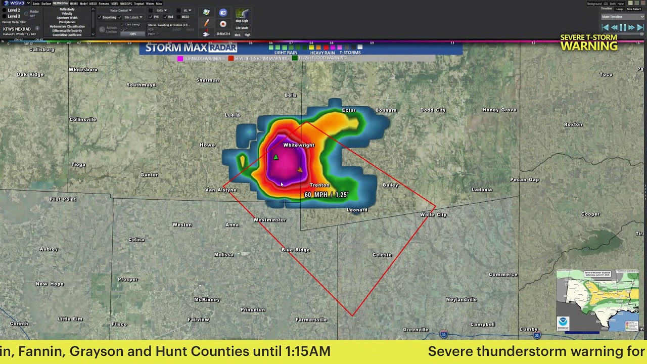 Live Radar of strong to severe storms - YouTube
