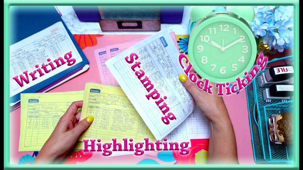 ASMR | Paper Sorting/Organizing Into File Folders | Highlighting ...