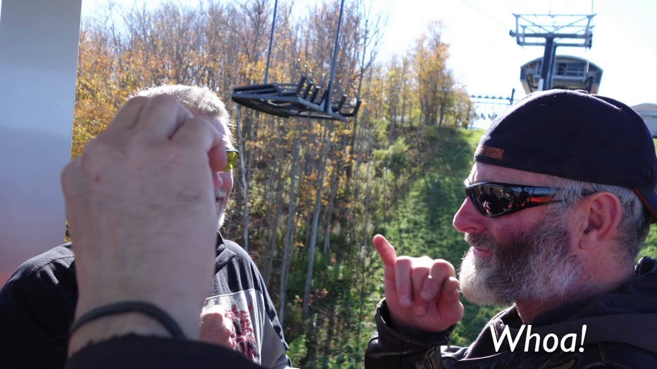 Deaf Bikers in Blue Mountain - YouTube