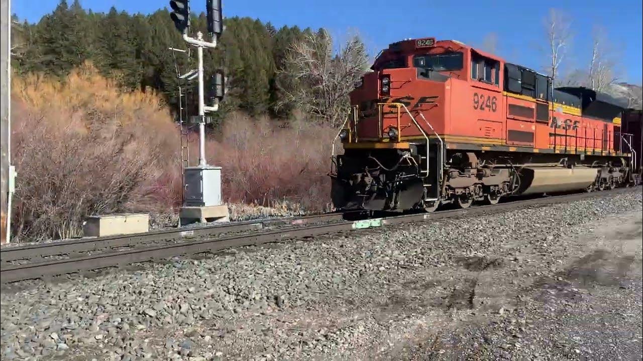 BNSF 4439 East Empty Gas Can in Bozeman MT - YouTube