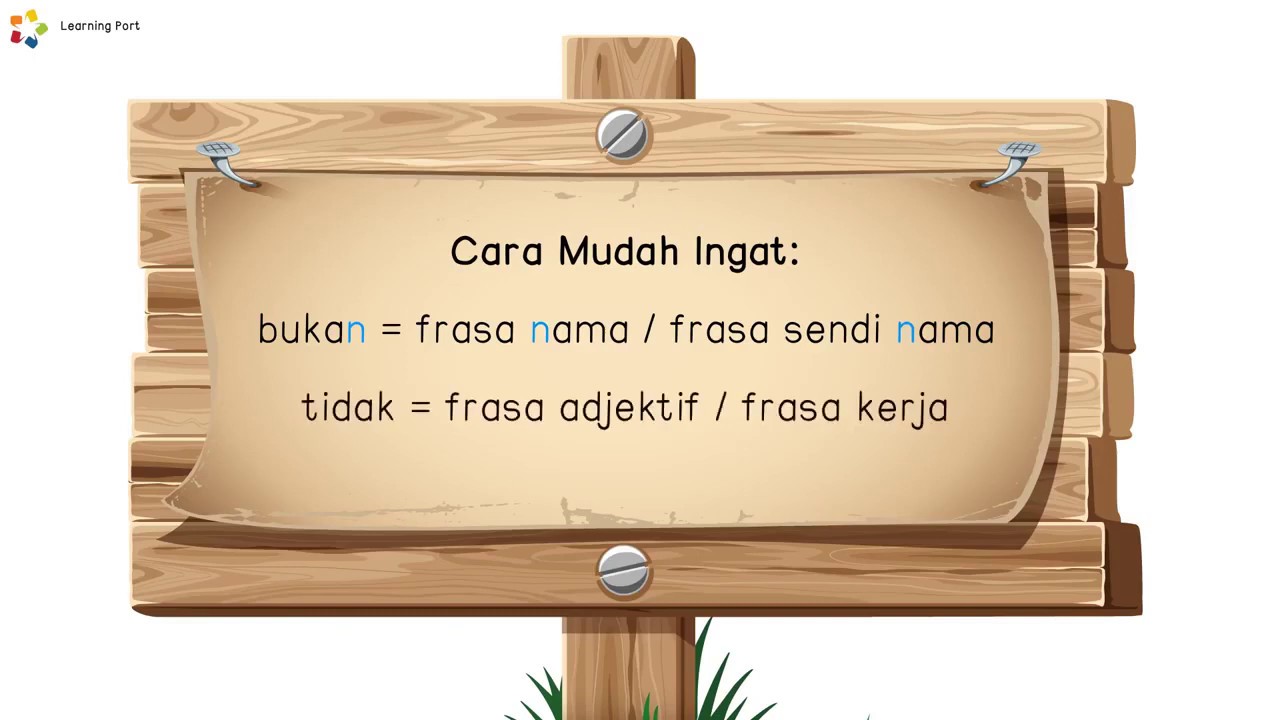 Tatabahasa Kata Nafi: Bukan vs Tidak - YouTube