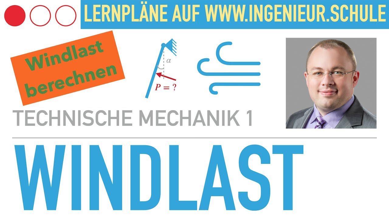 Windlast – Technische Mechanik 1 – Stereostatik - YouTube