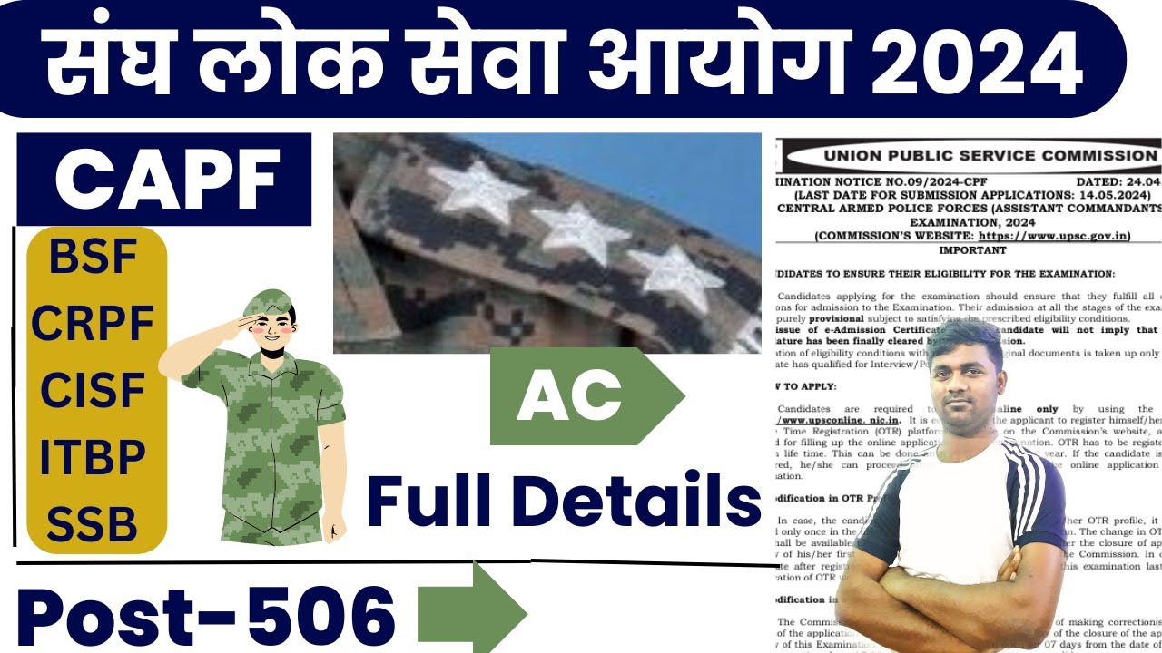 CAPF AC Notification 2024 | CAPF AC 2024 Syllabus, Exam Pattern ...