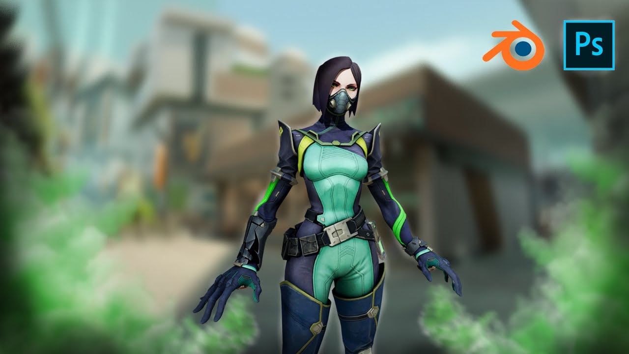 3D Valorant Viper Thumbnail - Blender and Photoshop | ( SpeedArt ...