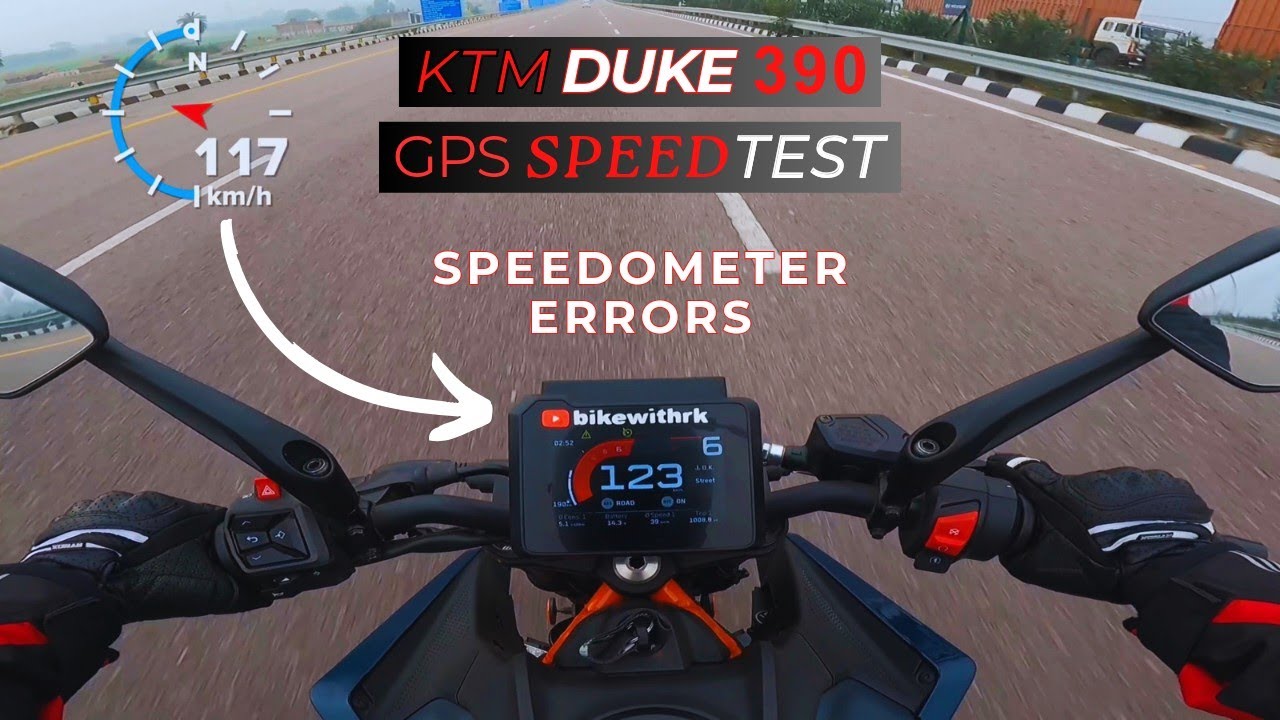 GPS Speed Test KTM DUKE 390 Gen 3 | Speedometer eroor 🫤 - YouTube