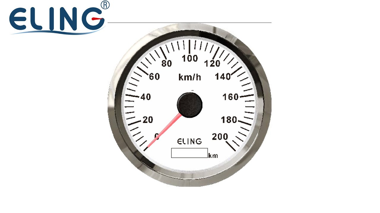 ELING 110MM GPS Speedometer Odometer for Car Vessels 9-32V - YouTube