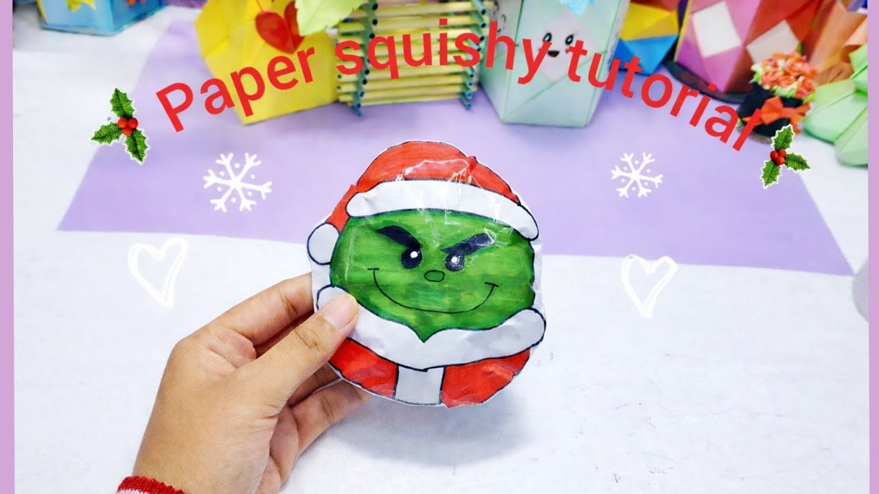 How to make paper squishy || Christmas tutorial - YouTube