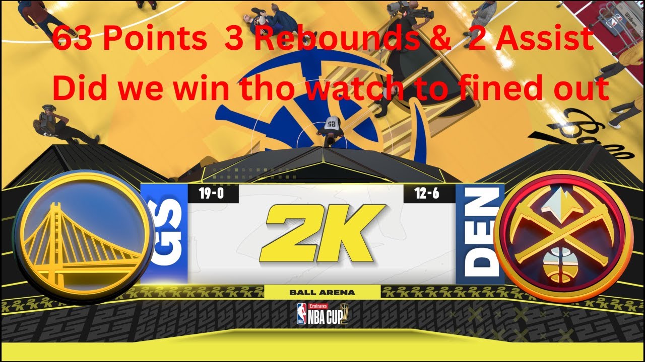 63 Points 3 Rebounds & 2 Assist!!! (2K25) (MYCAREER) PT17 - YouTube