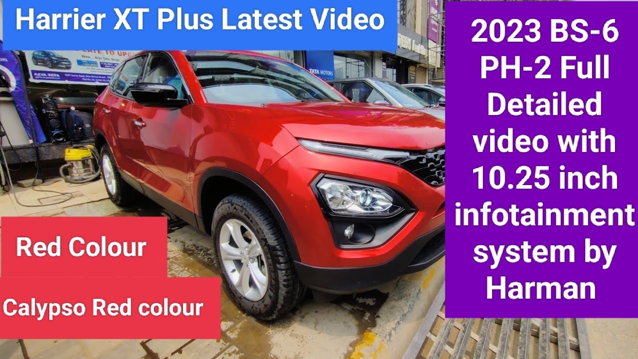 tata harrier xt plus 2023 🛑 red colour | harrier xt plus 2023 Calypso ...