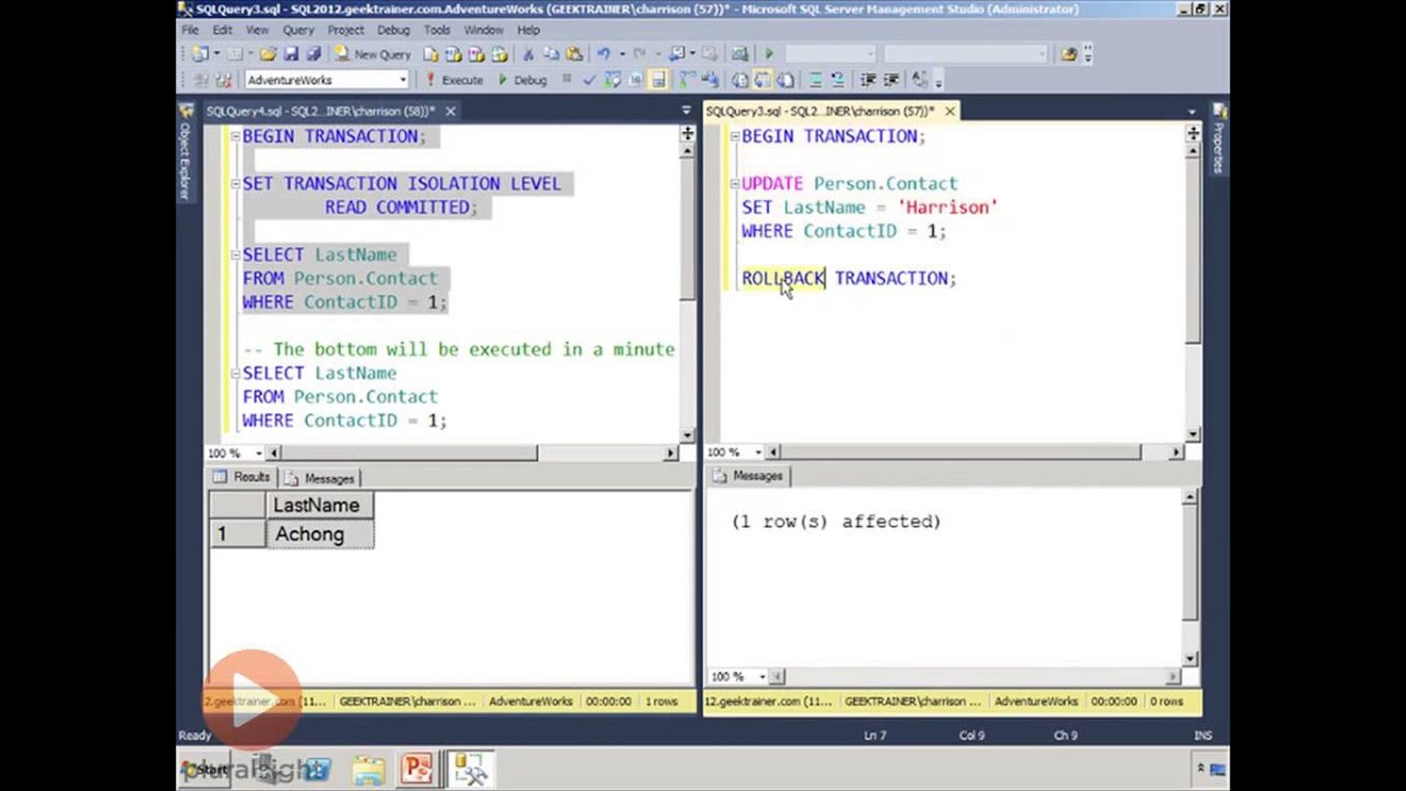 01 07 Repeatable Read - YouTube