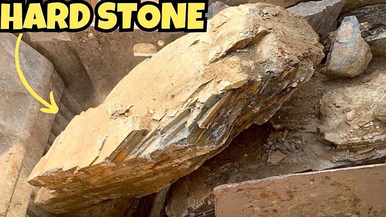 “HARD STONE”PRIMITIVE POWER! | Big Rock Crushing Jaw in Action ...