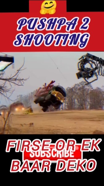 pushpa 2 Live shooting |truck scenes #pushpa 2 #alluarjun #shootingtime ...