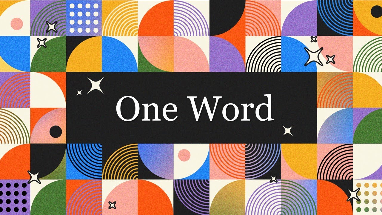 One Word Part 1 - YouTube