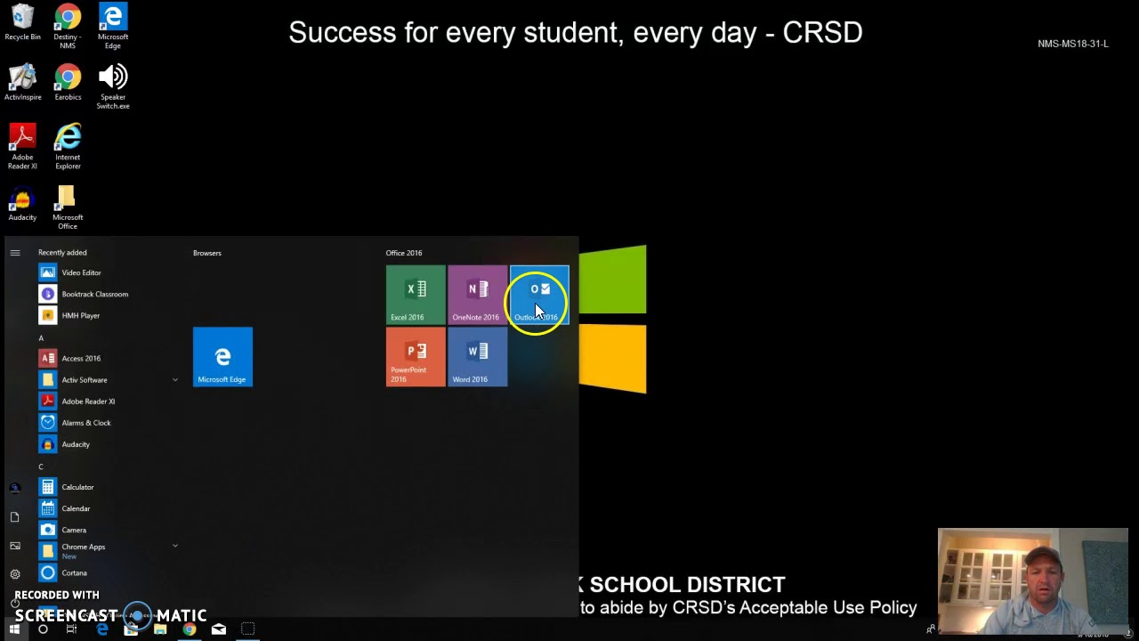 Pinning Outlook to your Task bar - YouTube
