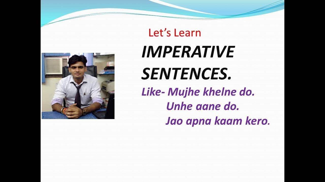 let's learn IMPERATIVE SENTENCES..(video no. 93) - YouTube
