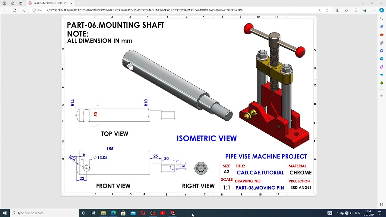 SOLIDWORKS PRACTICE FULL LECTURE-76 - YouTube