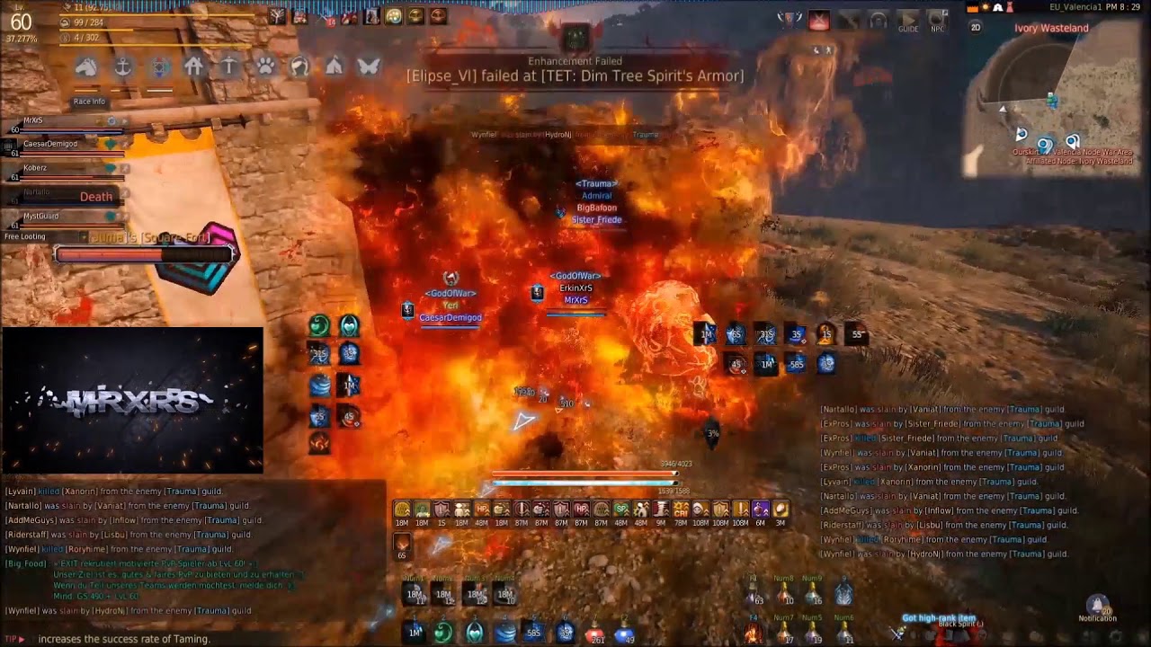 [BDO] 412DP Wizard -15 vs 2 guild - Node War T1 [Part6] - YouTube