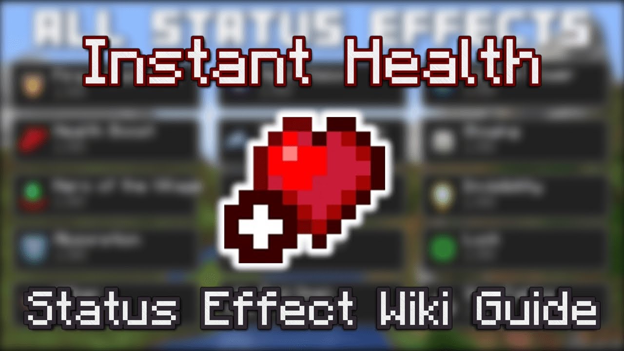 How to make a potion of instant health - YouTube