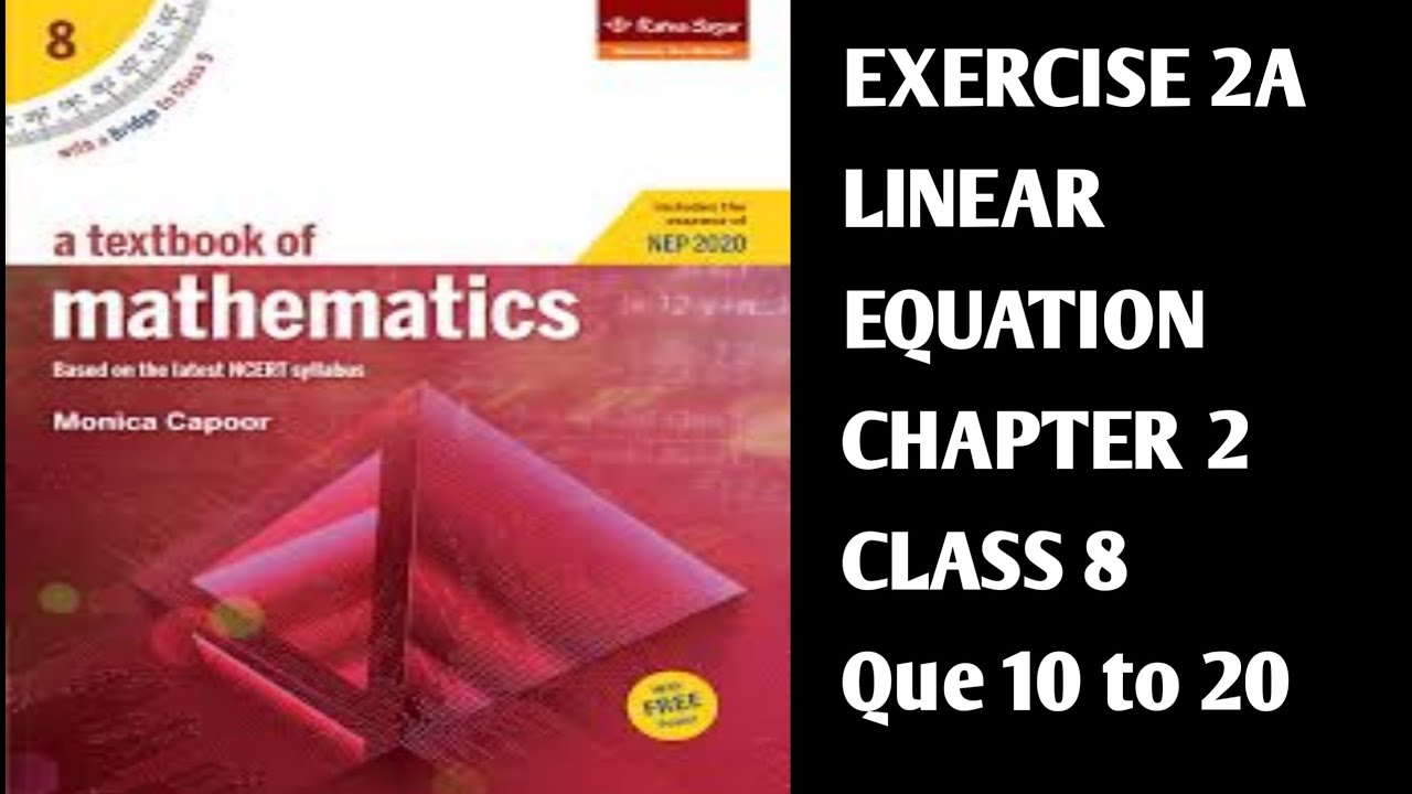 Class 8 Maths Ratna Sagar Ex 2A Que 10 To 20 Ch 2 Linear Equation class-8-maths-ratna-sagar-ex-2a-que-10-to-20-ch-2-linear-equation