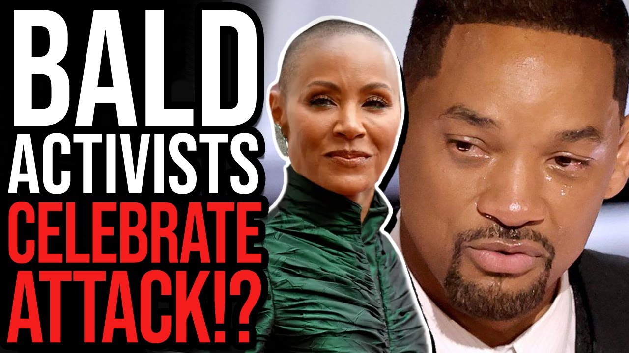 CRAZY Bald Activists Caught Celebrating Will Smith's Oscar Attack ...