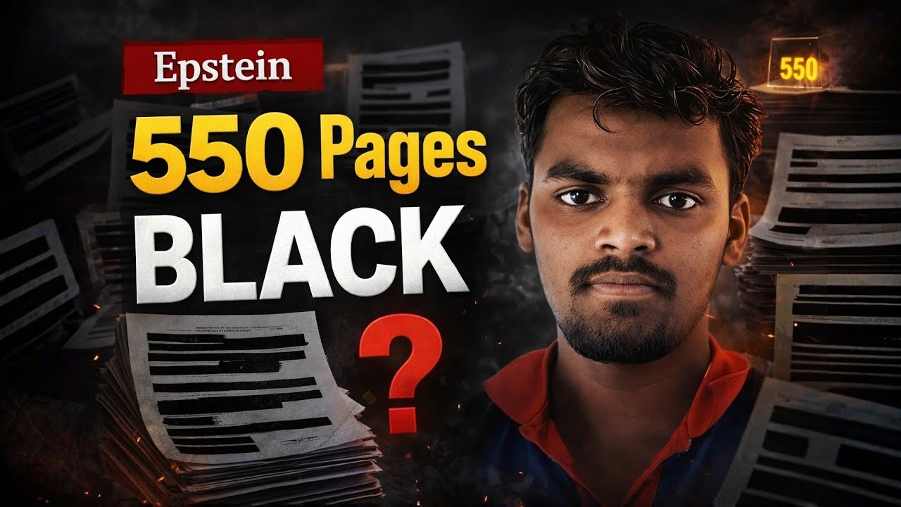 Epstein Files Release: 550 Pages Blacked Out | Sach Kya Chhupaya Ja ...