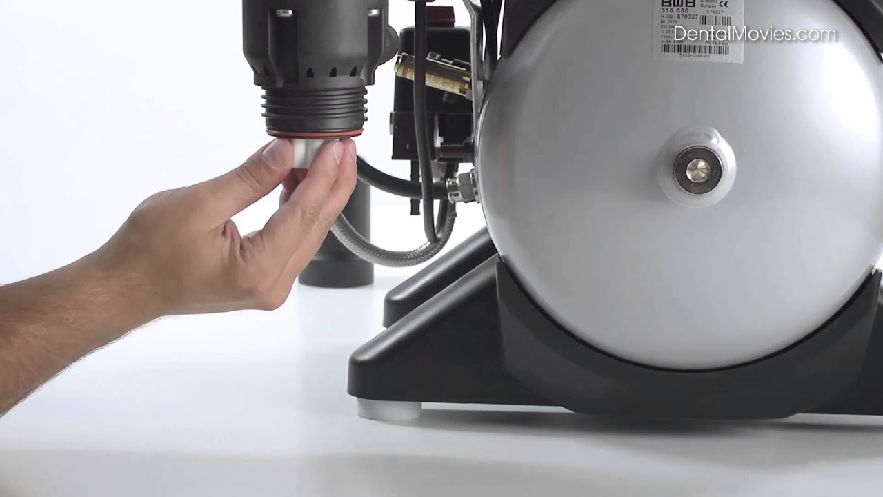 Filter change - TORNADO compressor Dürr Dental. - YouTube
