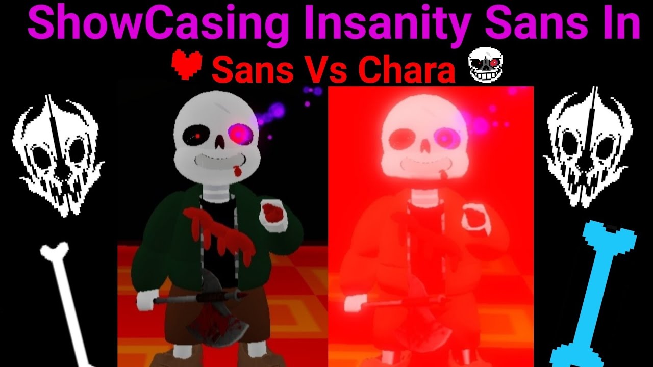 | ShowCasing | Insanity Sans | In | Sans Vs Chara | [ Badge Character ...