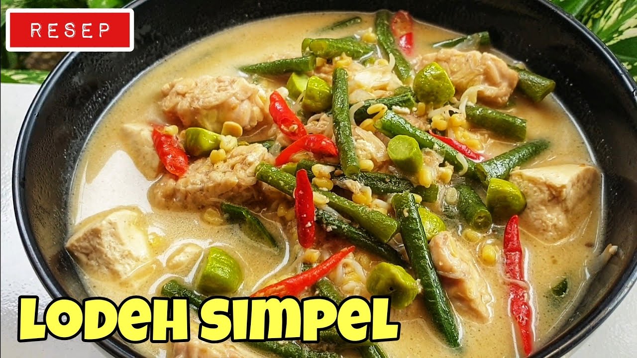 RESEP LODEH TEMPE SIMPEL - YouTube