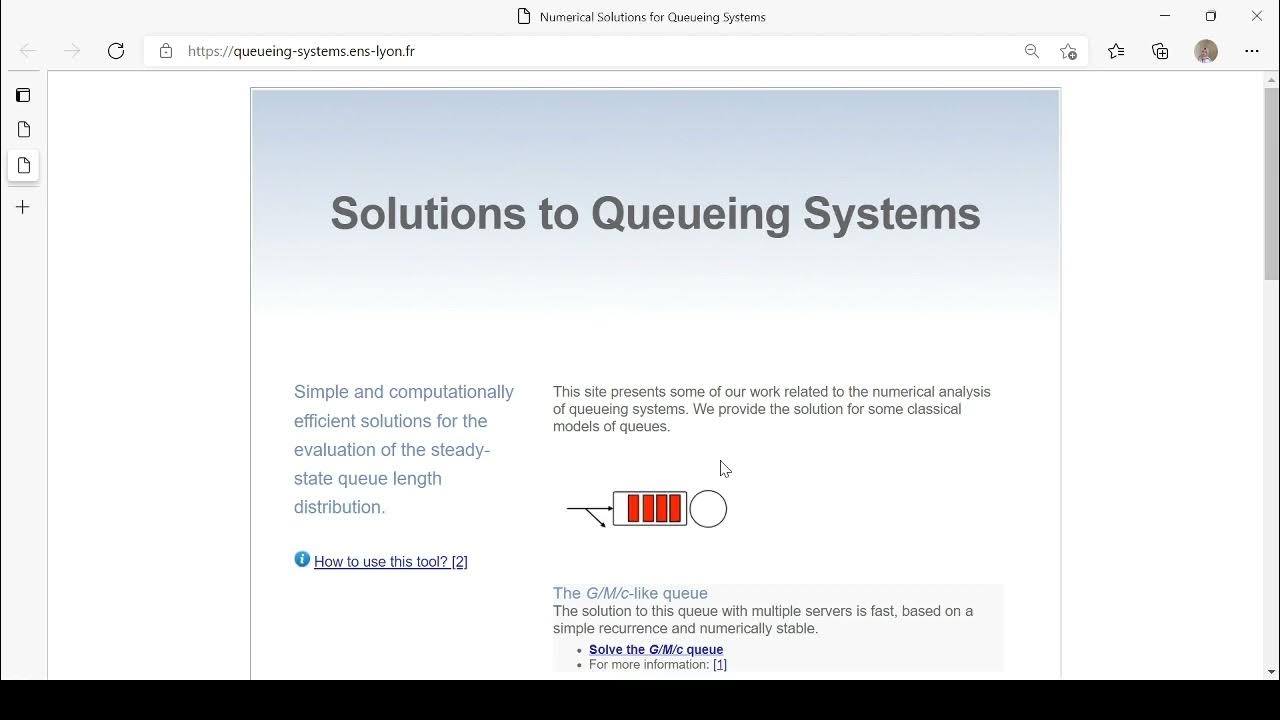 Analisis Data Antrian menggunakan Calculator Queueing system - YouTube