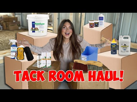 HUGE TACK ROOM HAUL!! | $500+ BUILDING MY NEW DREAM HORSE BARN!