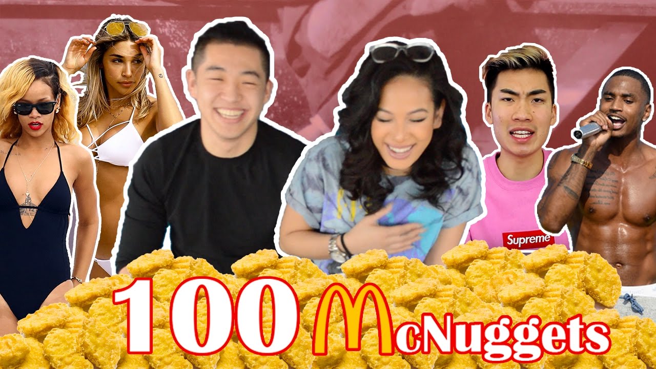 100 CHICKEN NUGGETS CHALLENGE!! | SMASH OR PASS CELEBRITY EDITION - YouTube