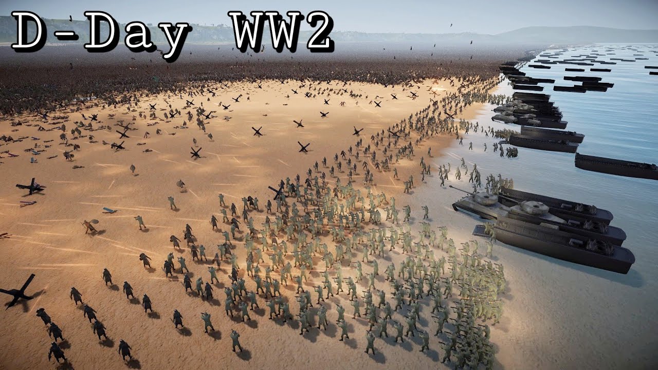 Spartans & Germans vs Persians & US Army D-Day WW2 | Ultimate Epic Battle Simulator 2 - YouTube