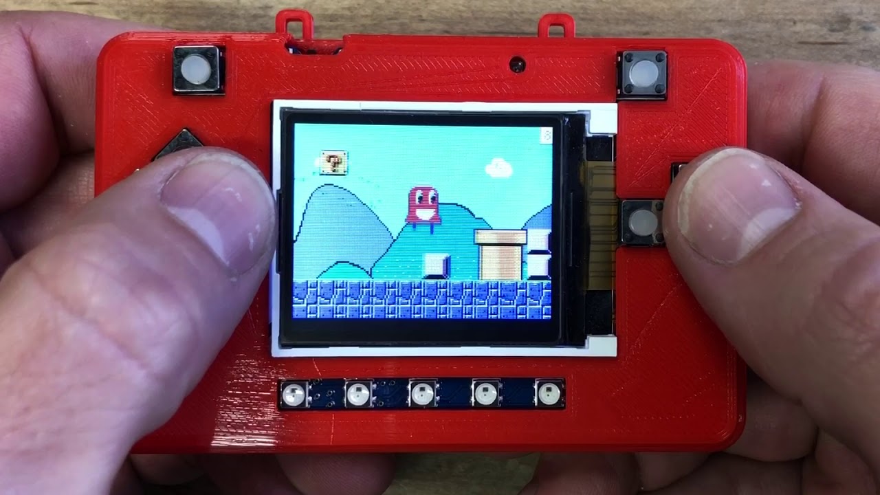 MakeCode Arcade Platformer on Pybadge @adafruit @johnedgarpark # ...