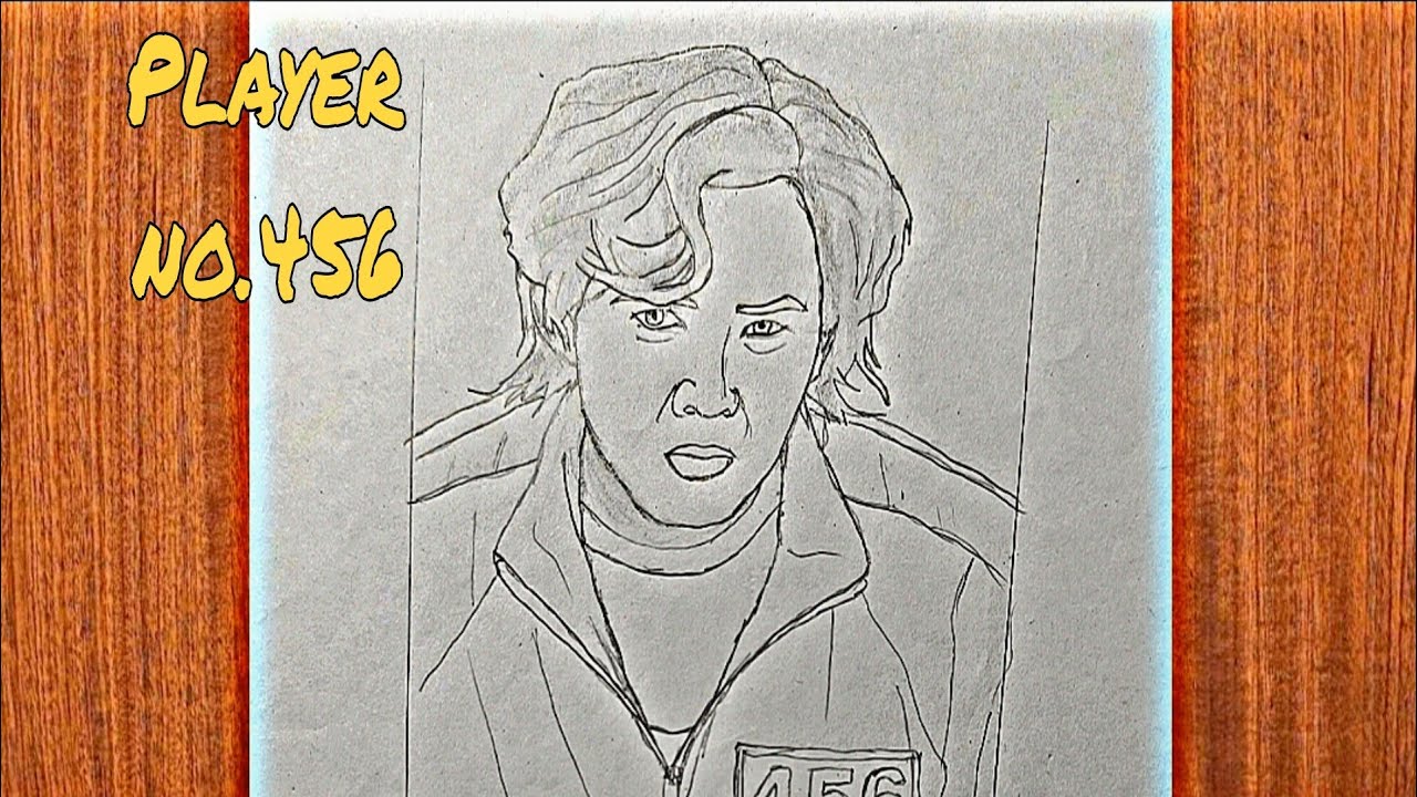 How to Draw Player No. 456 || Squid game Player Drawing Easy || Drawing ...