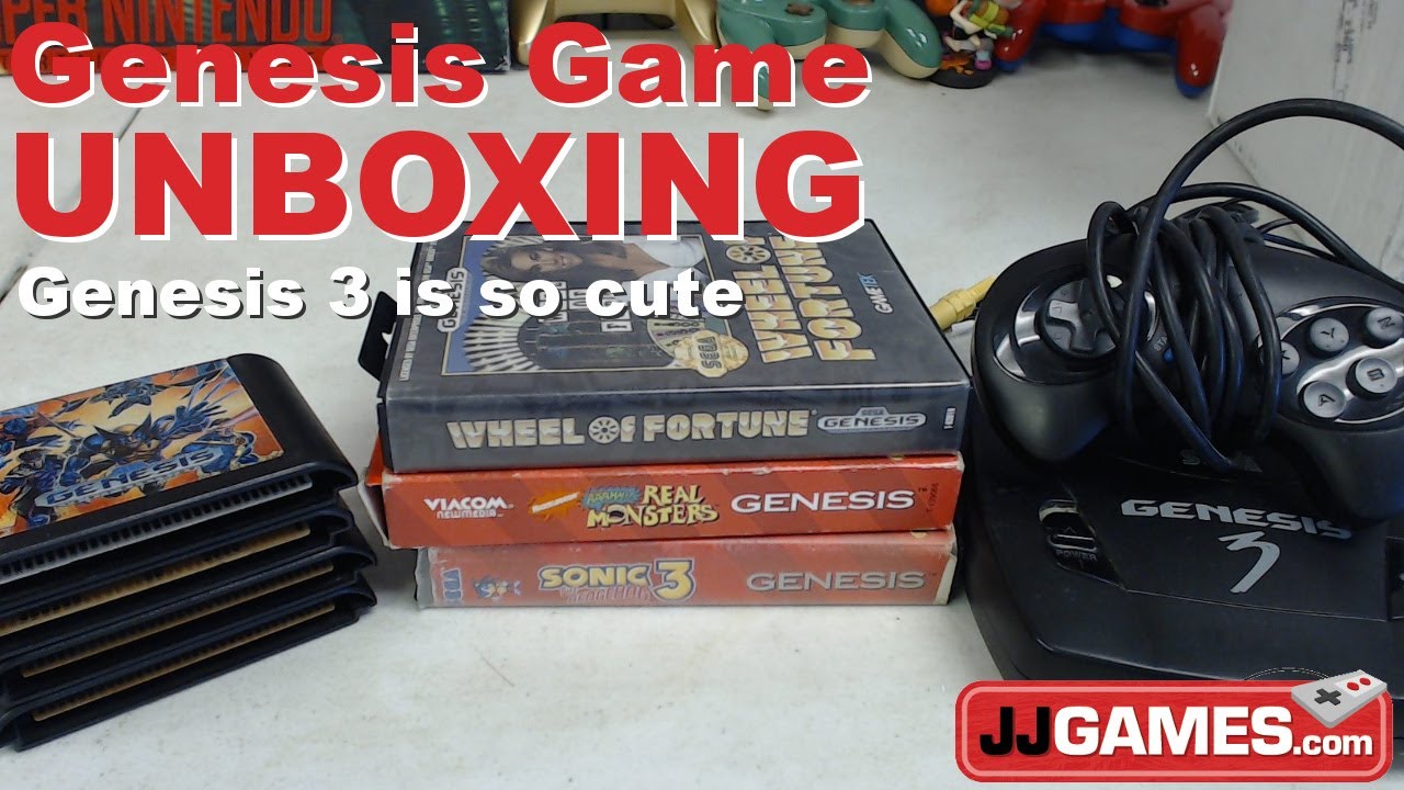 Sega Genesis Game Unboxing | JJGames Unboxed #5 - YouTube