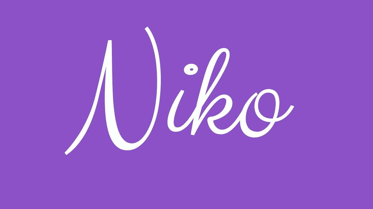 Learn how to Sign the Name Niko Stylishly in Cursive Writing - YouTube