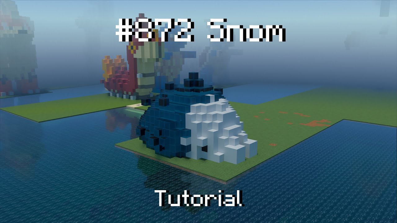 How to build a Pokémon Snom statue in minecraft (Tutorial) - YouTube