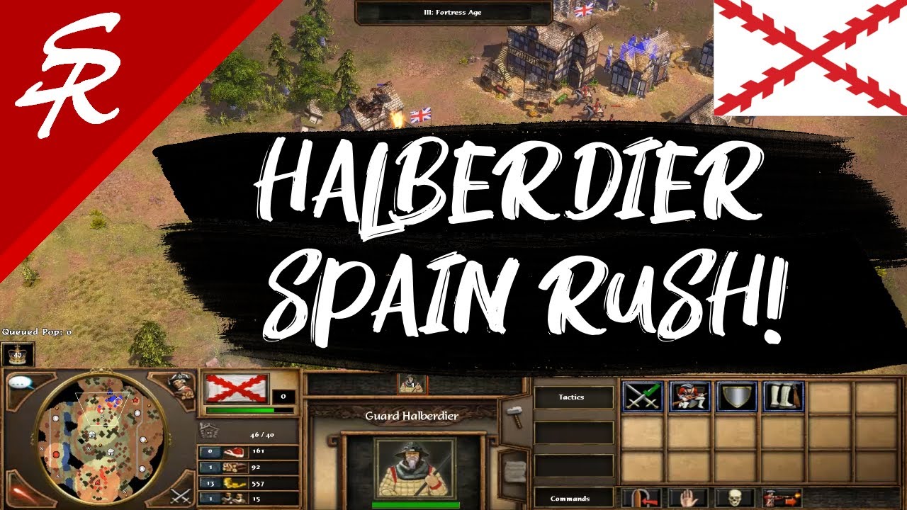 Spanish Halberdier Rush! | Strategy School | Age of Empires III - YouTube