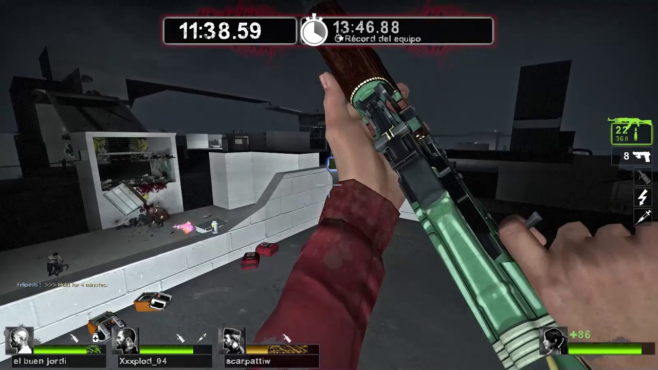 Left 4 Dead 2: Tank's Playground Survival Completed - YouTube