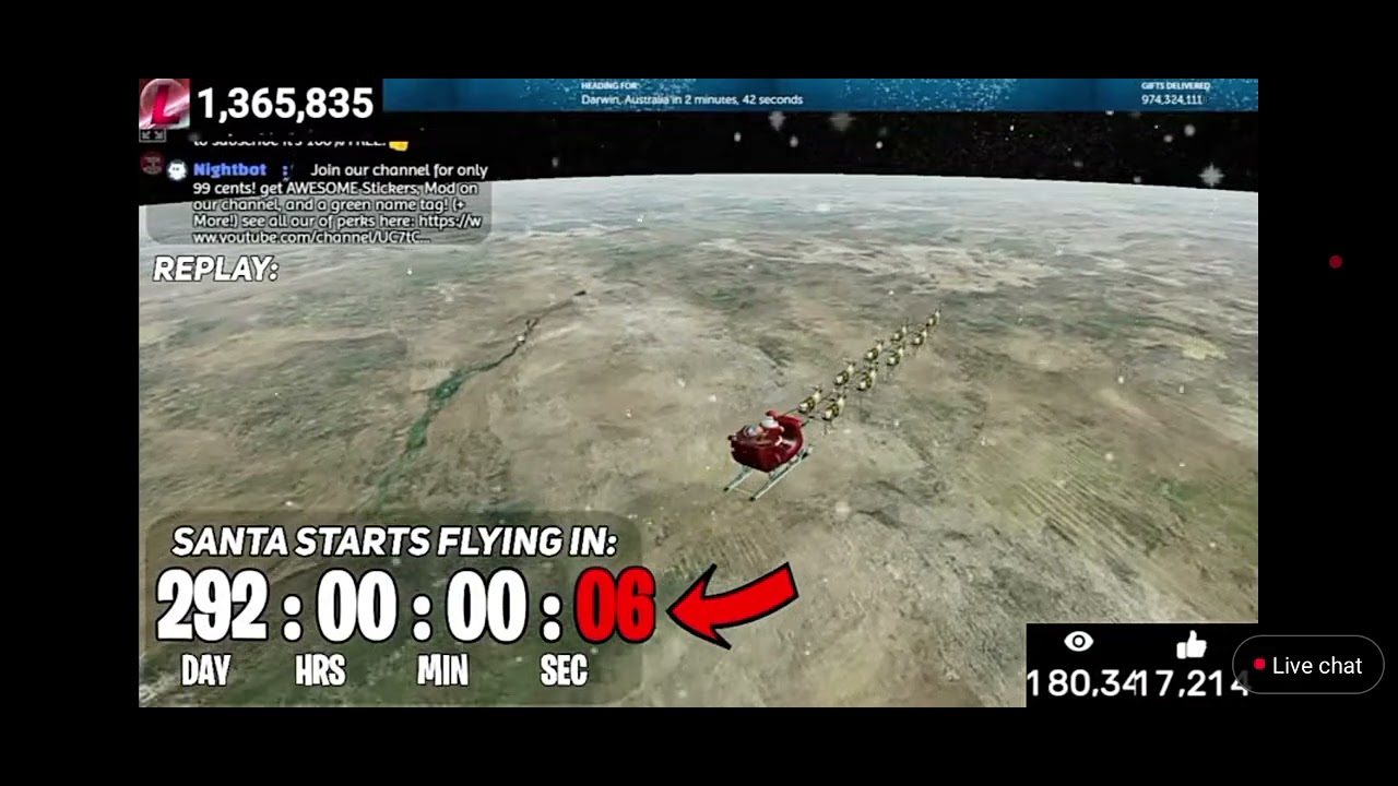NORAD Tracks Santa 2025, Santa starts flying in 291 days - YouTube