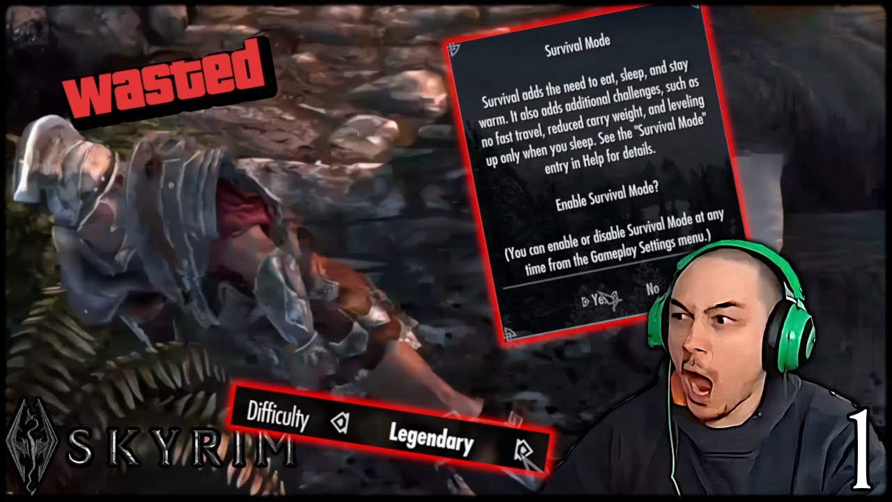 I am NOT scared to play Skyrim on LEGENDARY and SURVIVAL modes... p.s ...