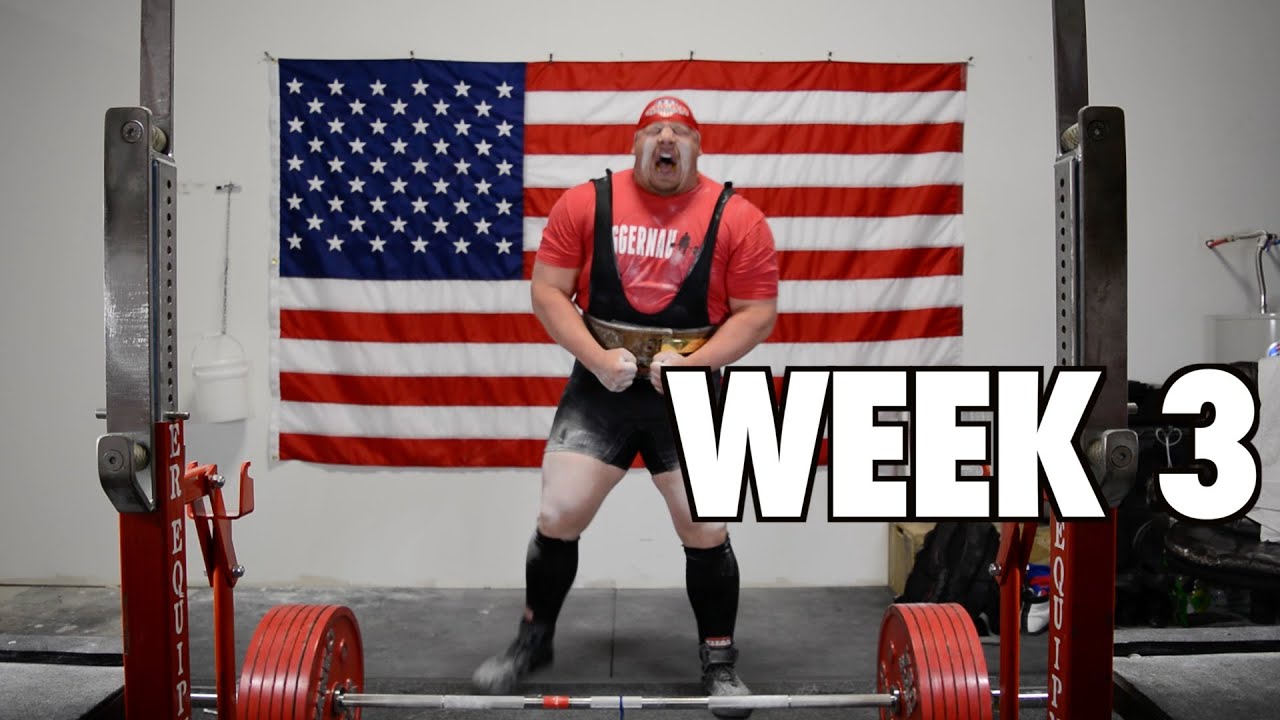 2016 USA Powerlifting Nationals Prep | Week 3 - YouTube